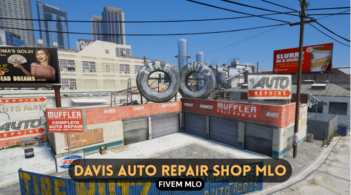 Davis Auto Repair Shop Fivem MLO – Fivem Mlo | Fivem Maps Shop