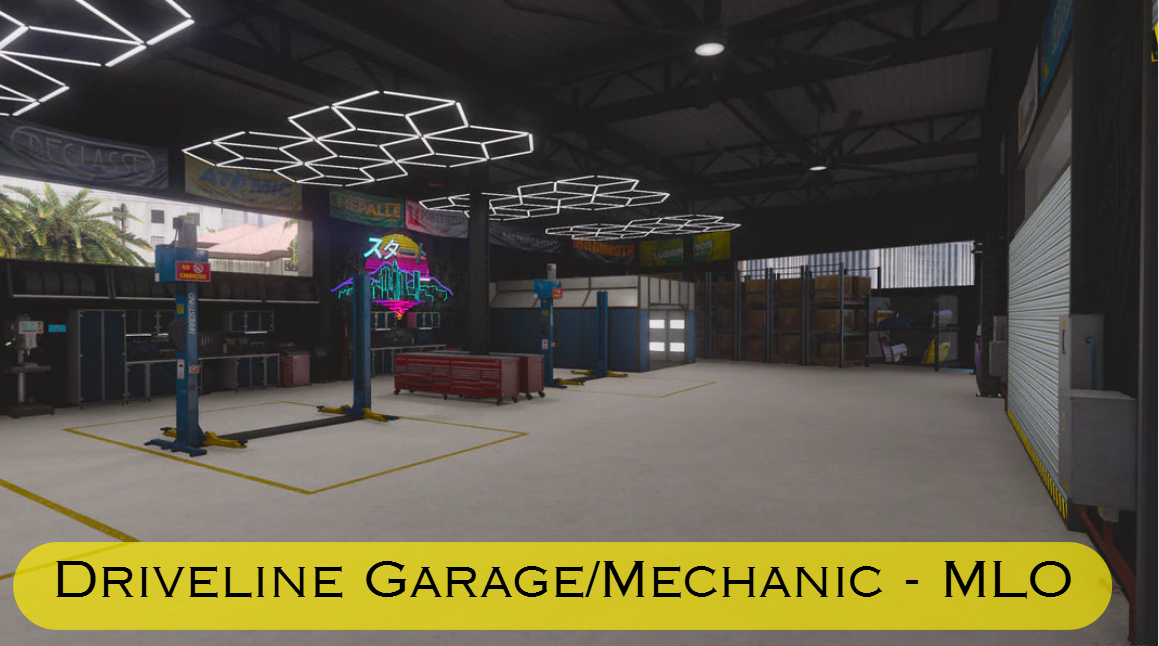 Driveline Garage/Mechanic - MLO FiveM | Realistic Auto – Fivem Mlo ...