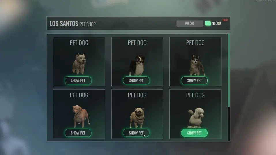 Pet Shop and Pet Script [QB] | FiveM Store – Fivem Mlo | Fivem Maps Shop
