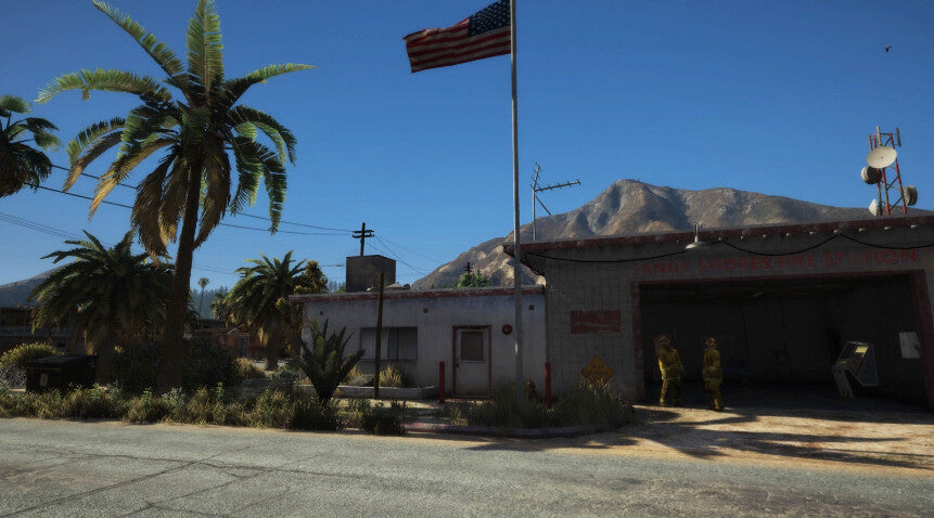 Sandy Shores Fire Department | FiveM Maps – Fivem Mlo | Fivem Maps Shop