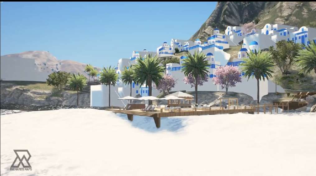 Greek island and Beach Club Fivem MLO – Fivem Mlo | Fivem Maps Shop