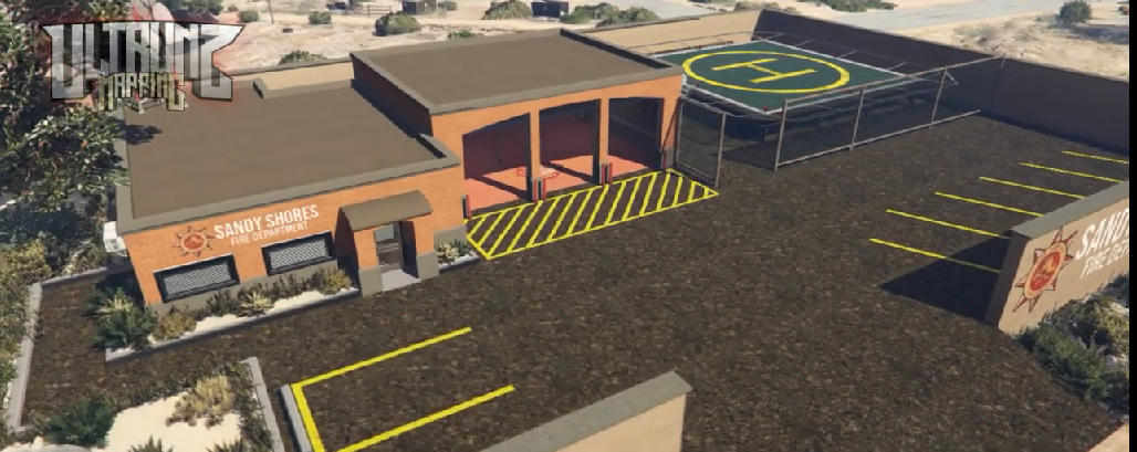 Sandy Shores Fire Department Fivem MLO – Fivem Mlo | Fivem Maps Shop